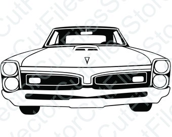 Pontiac GTO 1967 Angled View Vector Cut File - Etsy