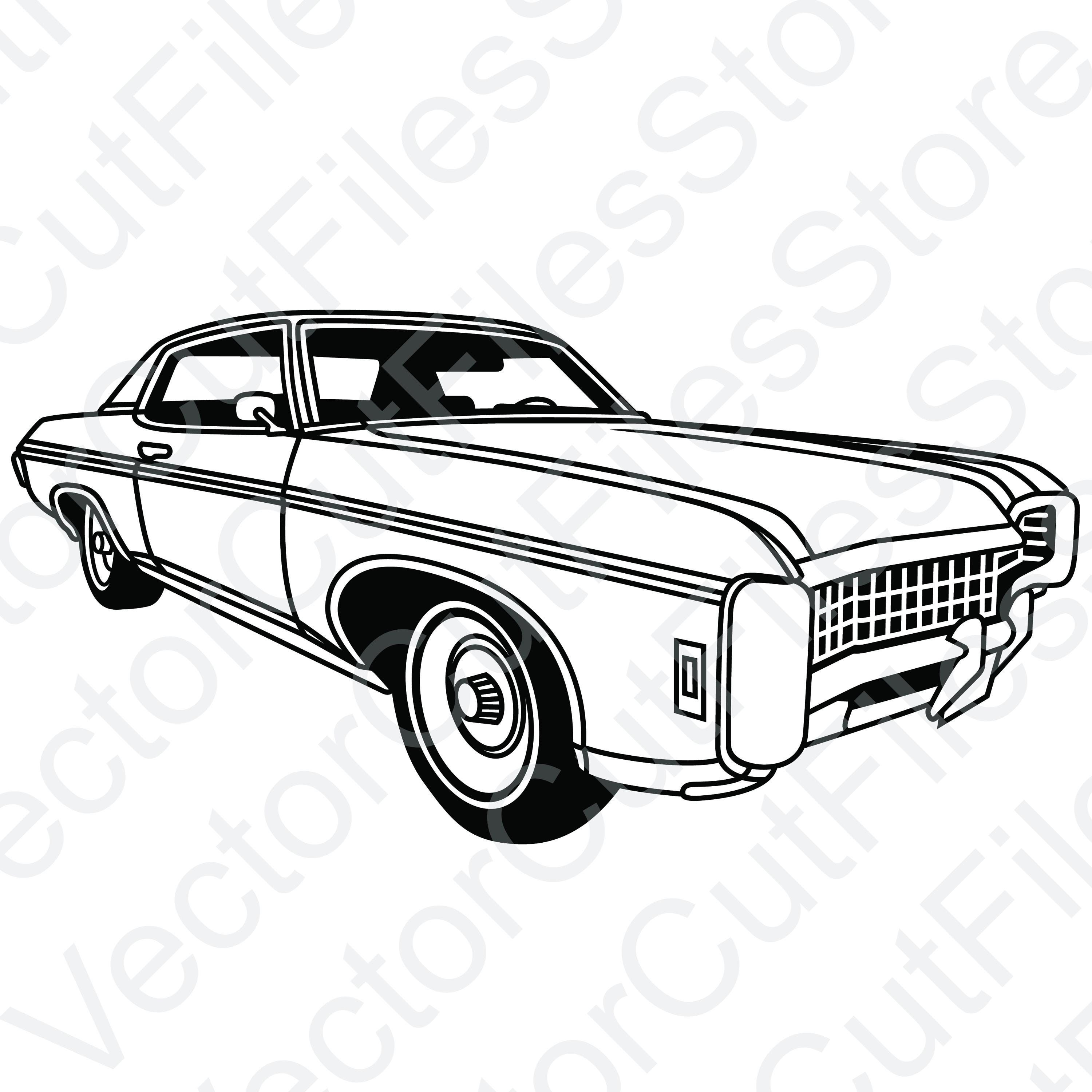 Chevrolet Caprice 1969 Vector Cut File - Etsy