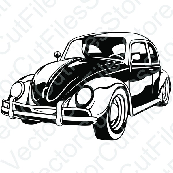 Vw Bug Vector - Etsy