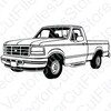 Ford F100 1974 Vector Cut File - Etsy Canada