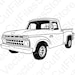 Chevrolet C10 3rd Gen Stepside Angled View Vector Cut File - Etsy