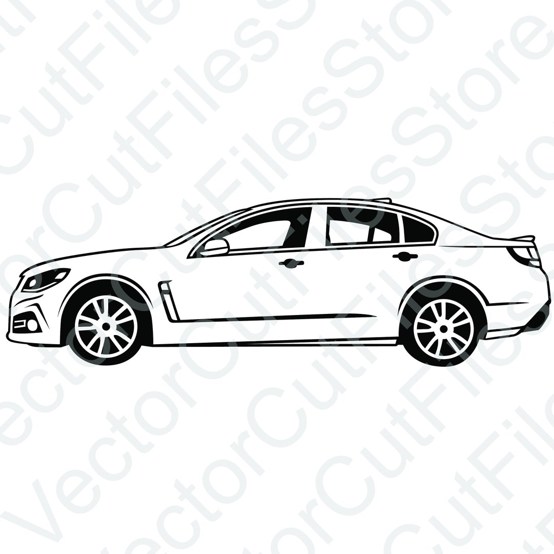 Chevrolet SS 2014 Side Vector Cut File - Etsy