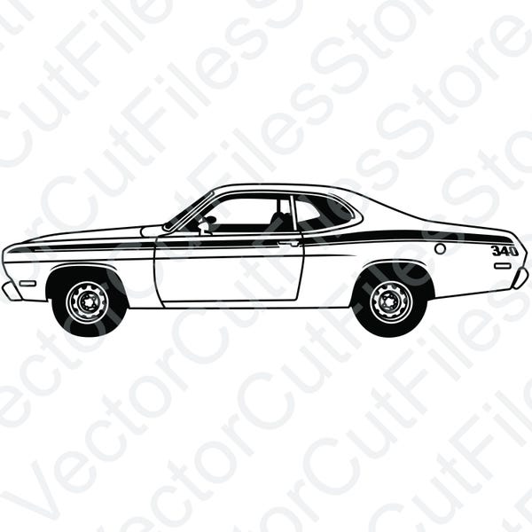 Plymouth Duster Svg - Etsy