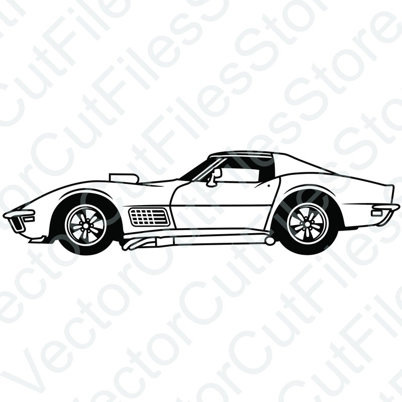 Corvette Stencil - Etsy