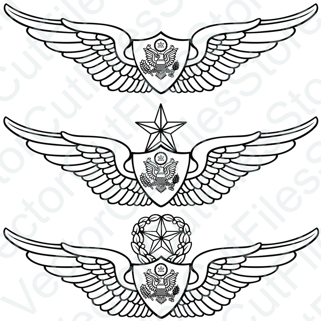 US Army Aviation Wings Vector Cut File - Etsy