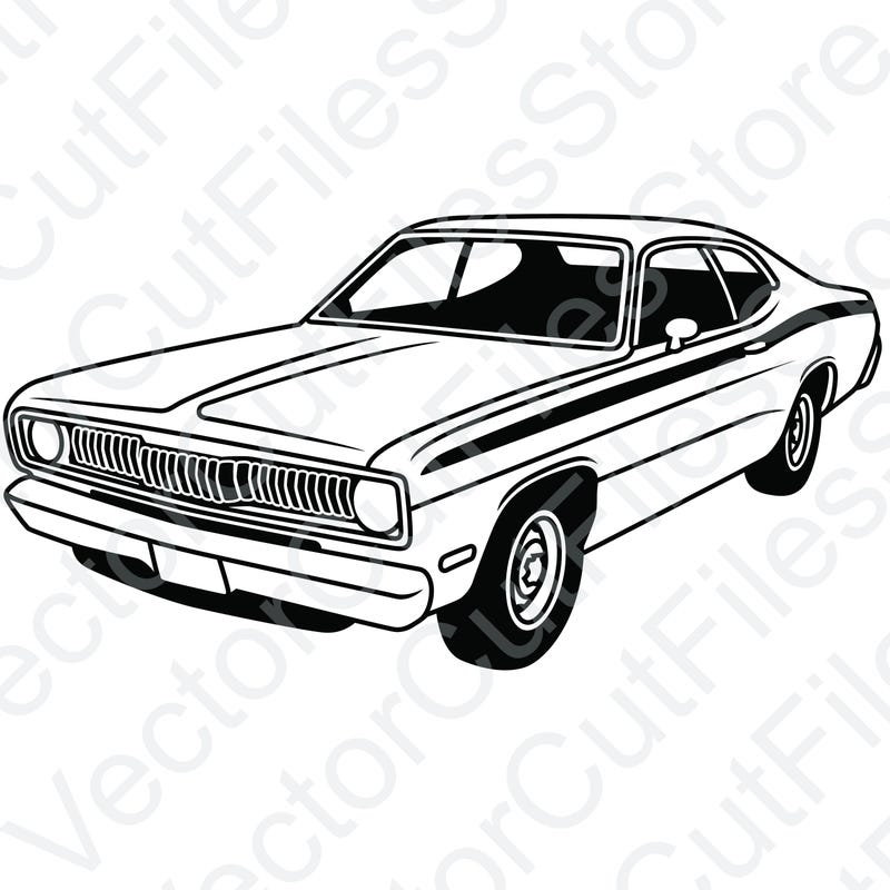 Plymouth Duster Svg - Etsy