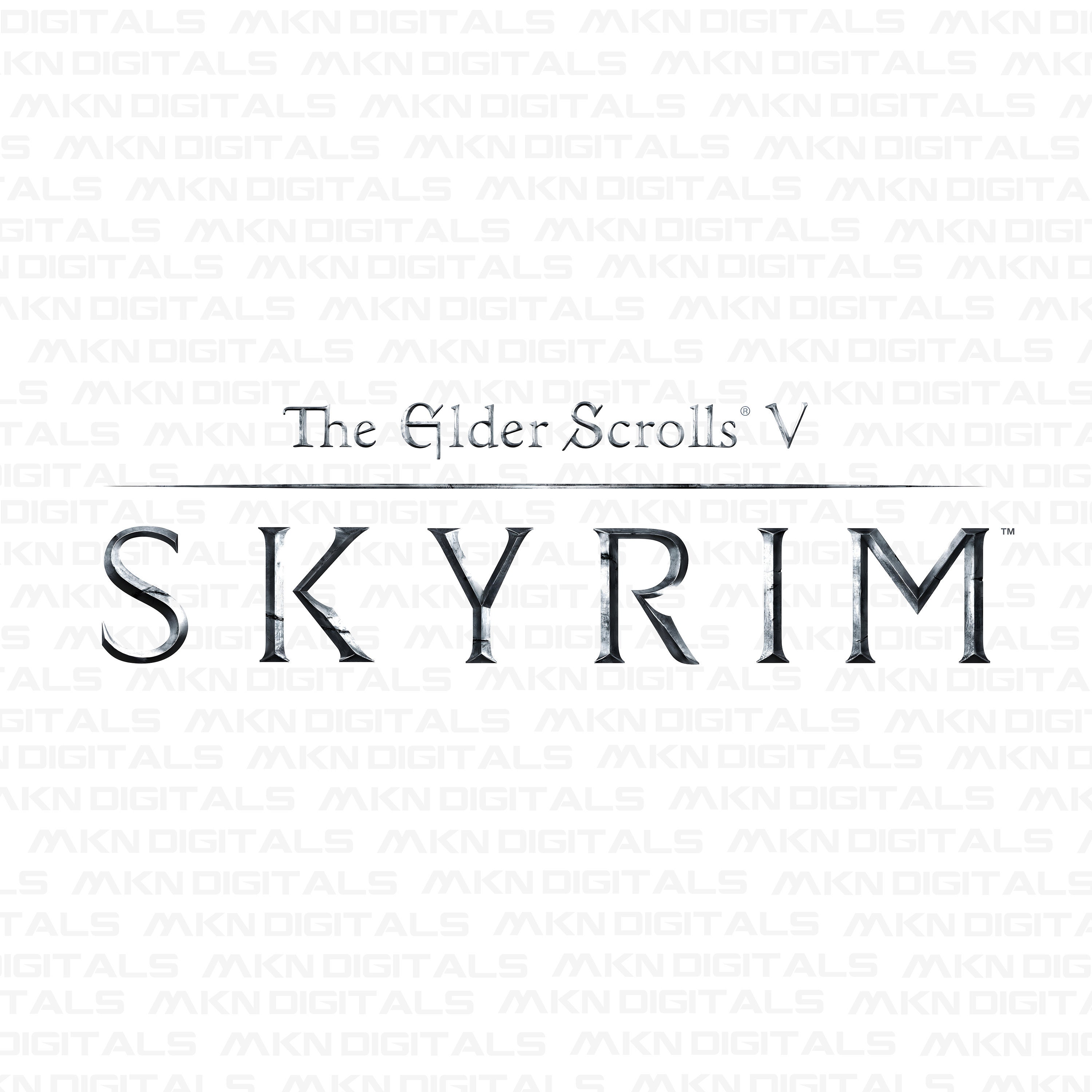 Skyrim Logo T-shirt Design, Skyrim Logo PNG, Skyrim Logo Design, T ...