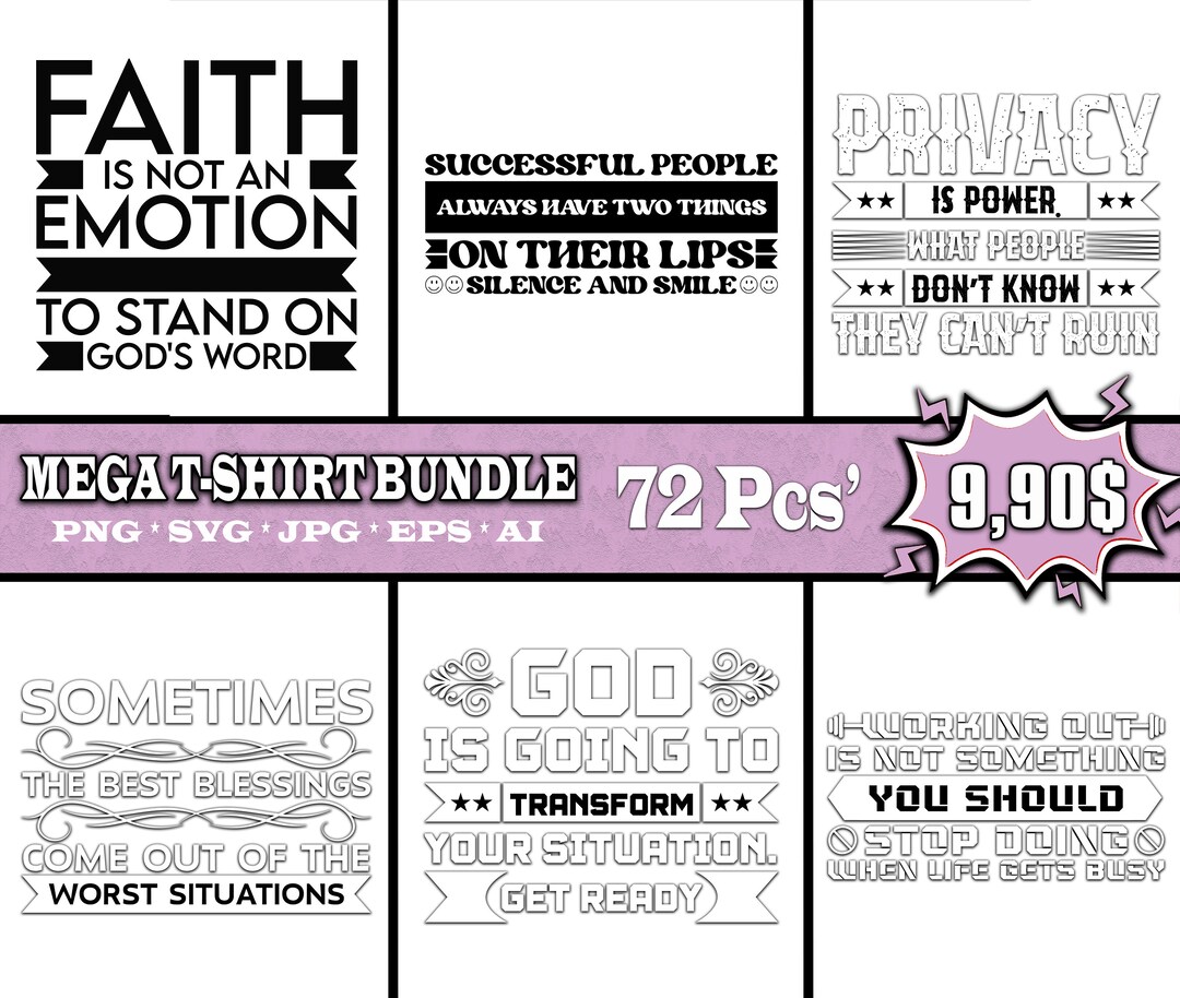 72 Mixed Tshirt Designs Bundle, Mix SVG Bundle, Cool Png Bundle, Cool ...