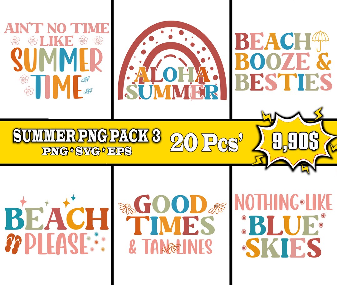Summer SVG Bundle 3, Summer SVG Bundle, Summer Files, Summer Bundle ...