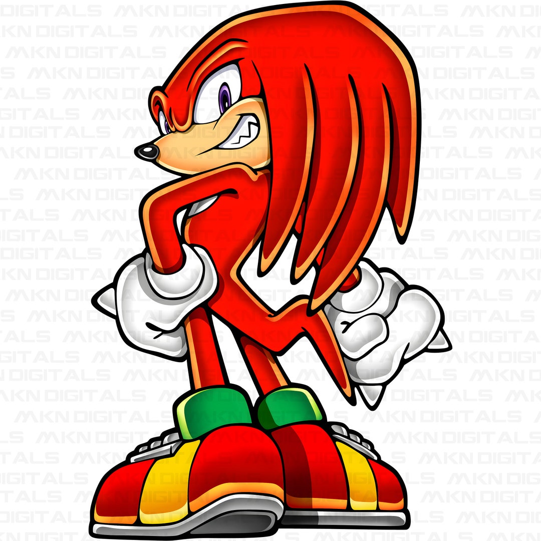 Knuckles T-shirt Design, Knuckles PNG, Knuckles Design, T-shirt POD ...