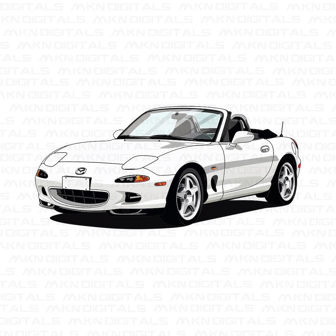 Mazda Miata MX-5 NA Design, JDM Decal & Png, Bumper Sticker Png, Bumper ...