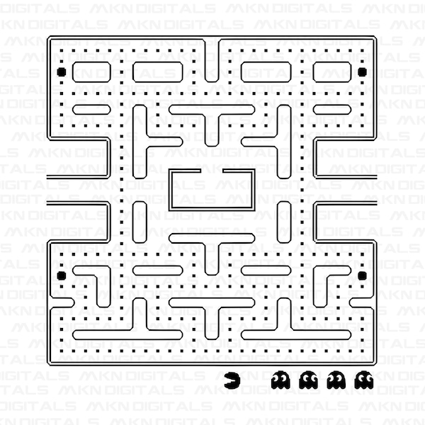 Pacman Svg - Etsy