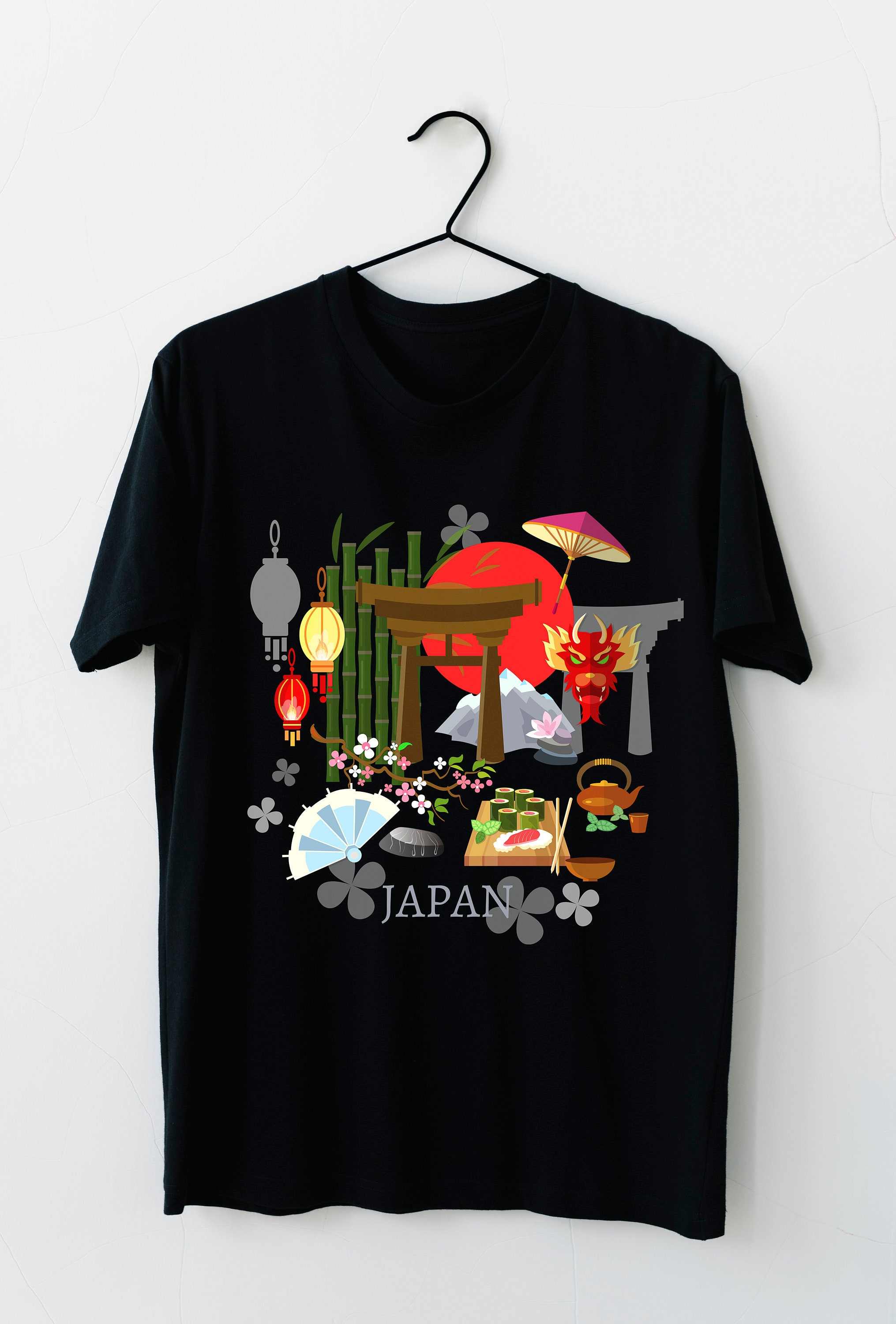Japanese Temple T-shirt Design, Japan Country PNG, Japanese Design, T ...