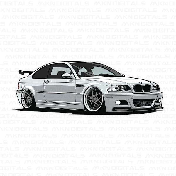 Bmw E46 Sticker Decal - Etsy