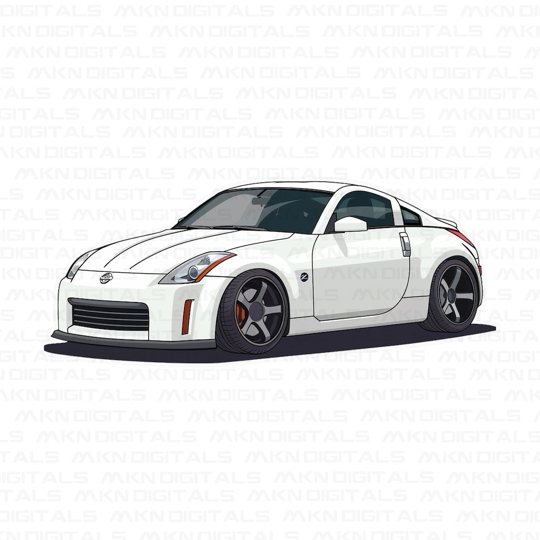 Nissan 350Z Design, Car Decal & PNG, Bumper Sticker Png, Bumper Sticker ...
