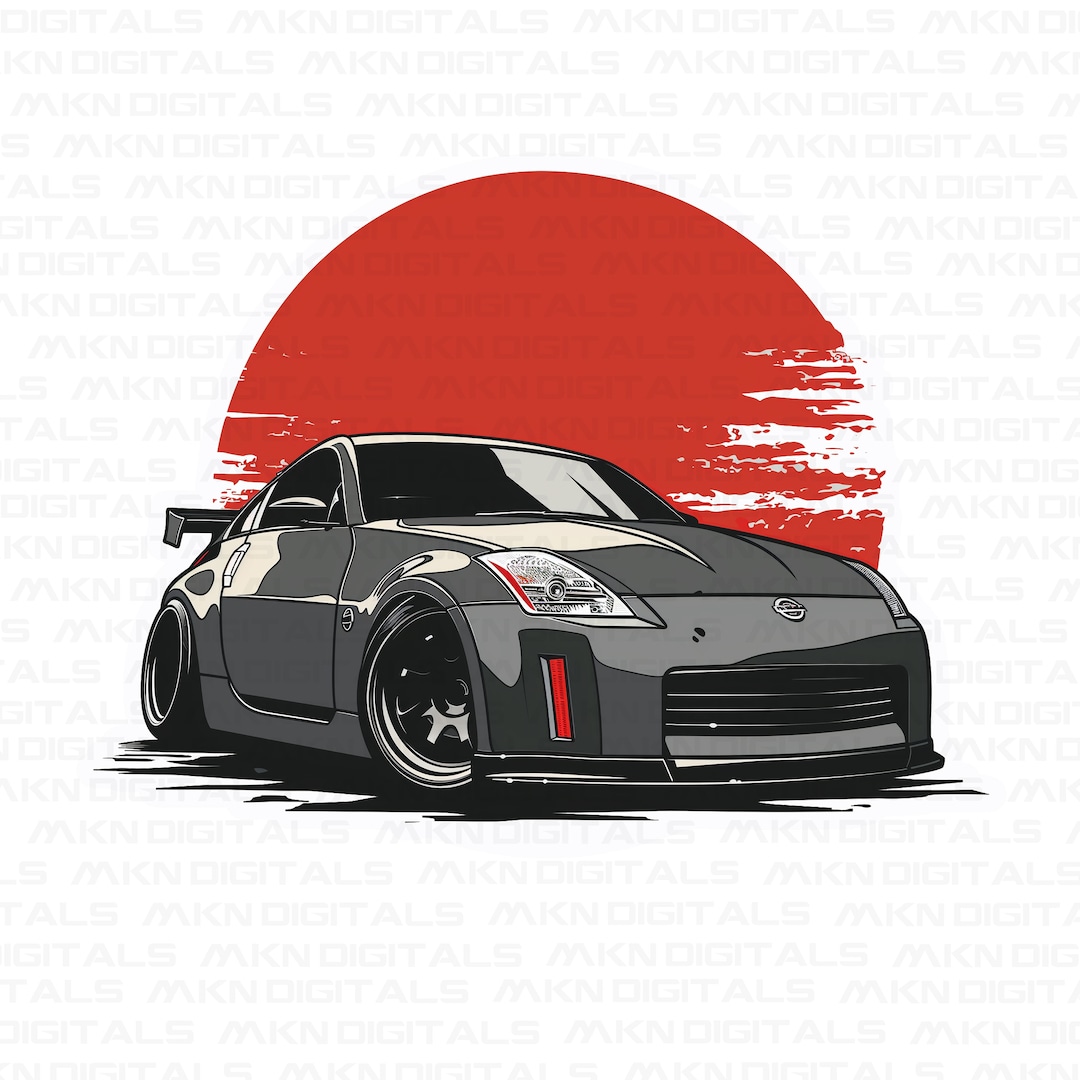 Diseño Nissan 350Z, calcomanía JDM y PNG, pegatina para parachoques Png ...