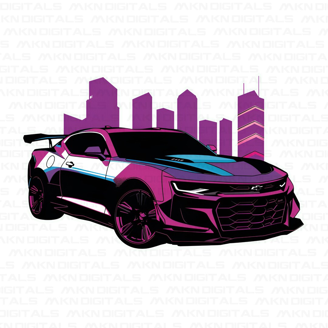 Chevrolet Camaro ZL1 Design, Car Decal & PNG, Bumper Sticker Png ...