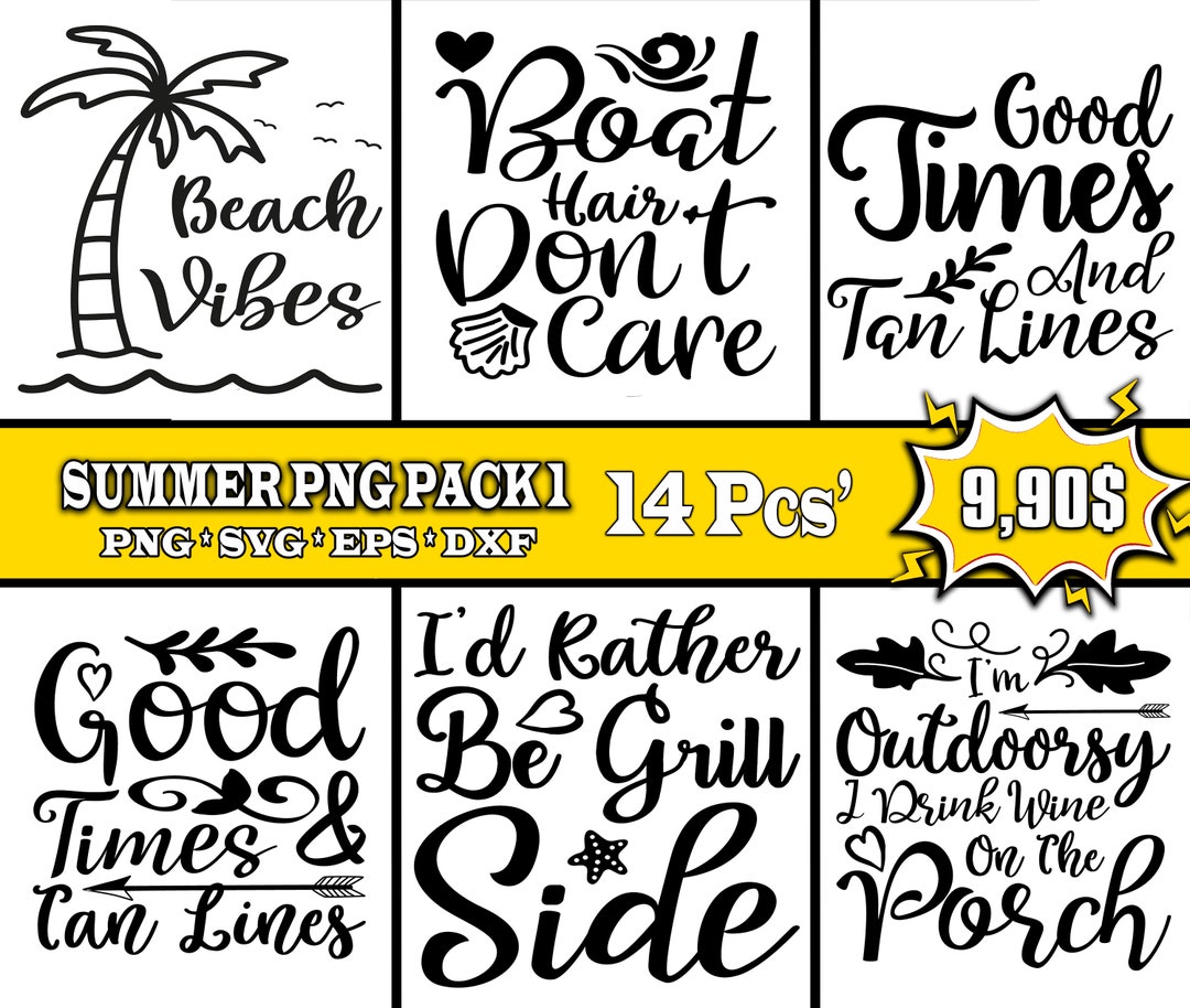 Summer SVG Bundle 1, Summer SVG Bundle, Summer Files, Summer Bundle ...