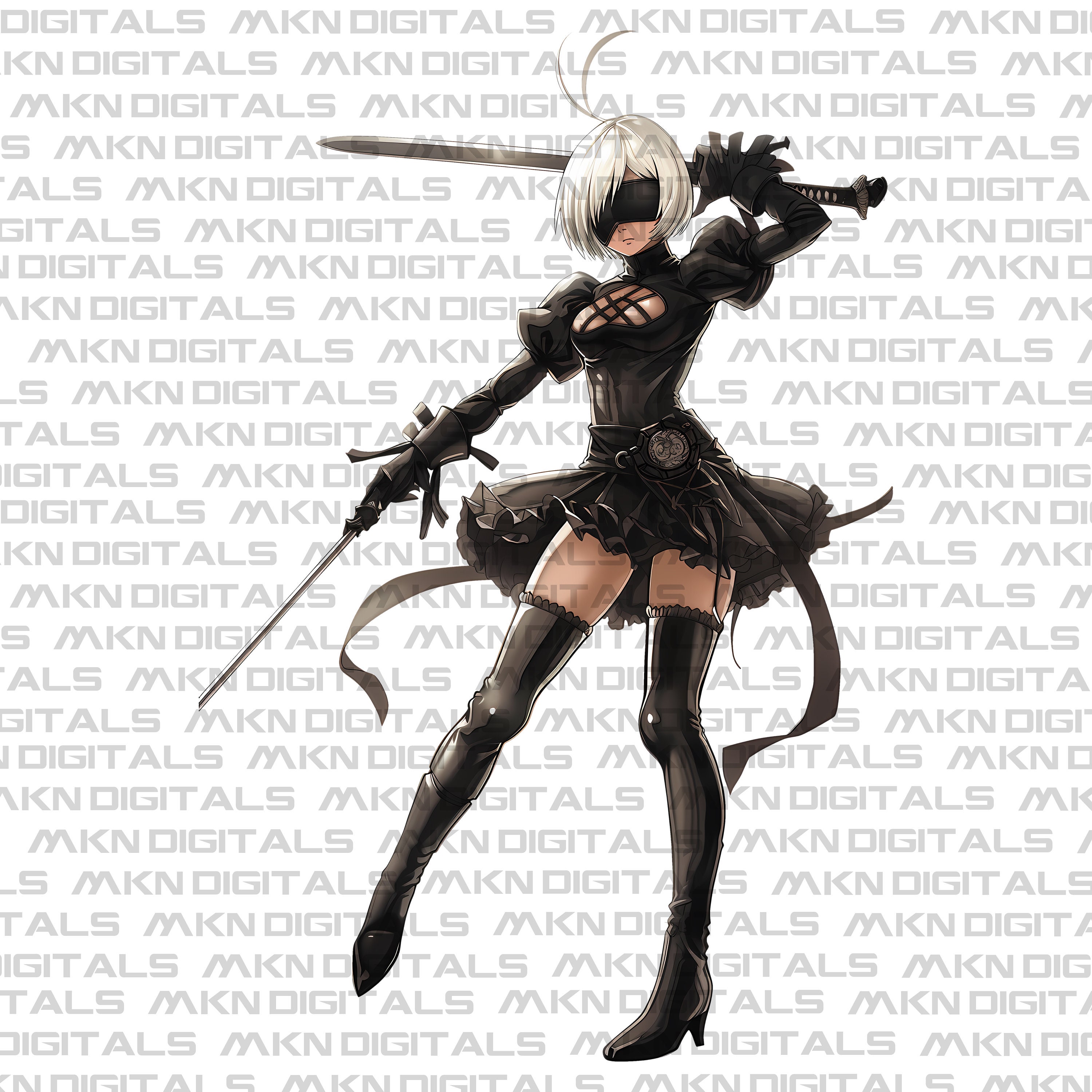 2B T-shirt Design, 2B SVG, 2B PNG, Nier Automata, Nier Replicant T ...