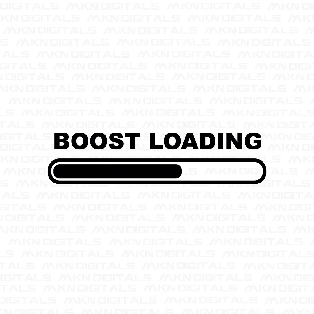 Boost Loading Design, JDM Decal & PNG, Bumper Sticker Png, Bumper ...