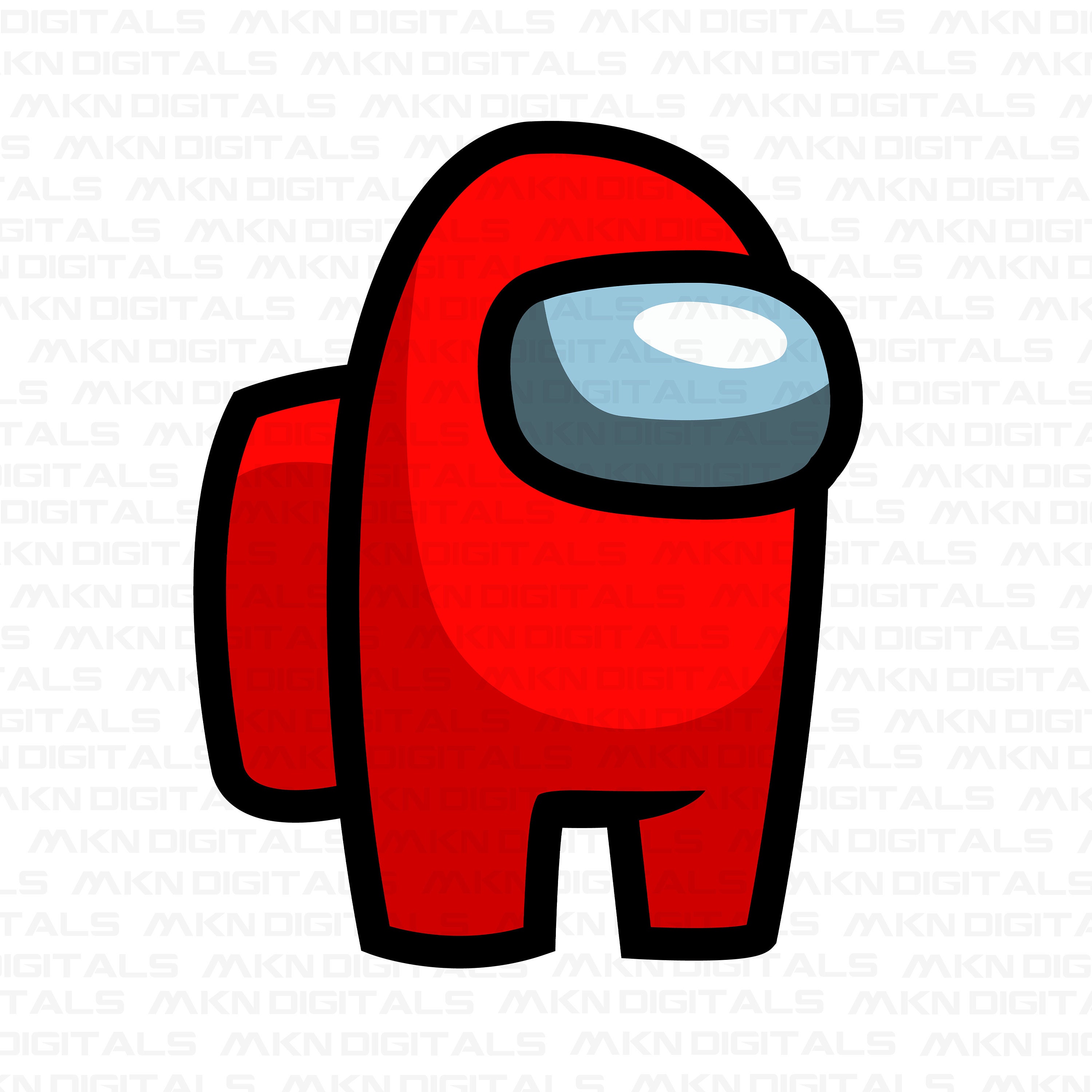 Among Us Clipart, Video Game PNG, Sticker & Decals, T-shirt POD Designs ...