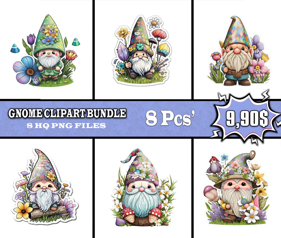 Spring Gnomes SVG Bundle, Spring SVG Bundle, Spring Season Files ...