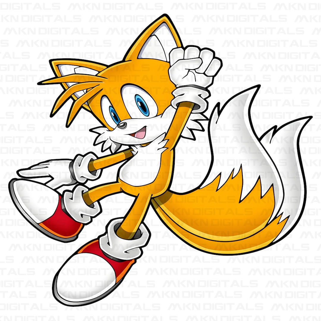 Tails T-shirt Design, Tails PNG, Tails Design, T-shirt POD Design ...