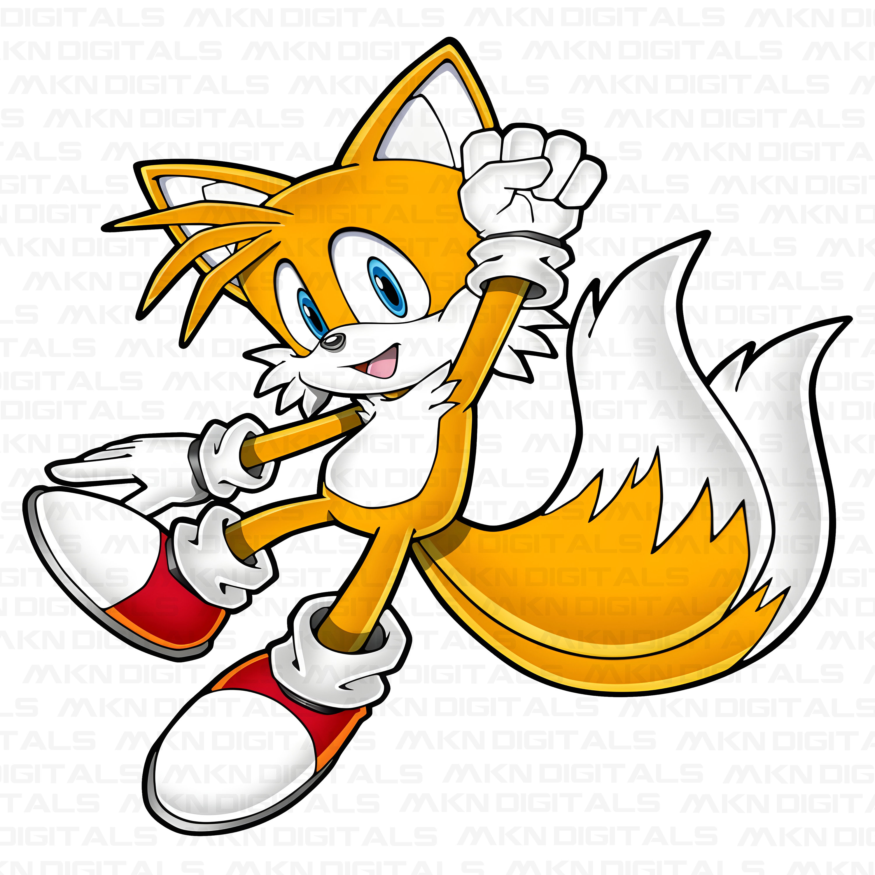 Tails T-shirt Design, Tails PNG, Tails Design, T-shirt POD Design ...
