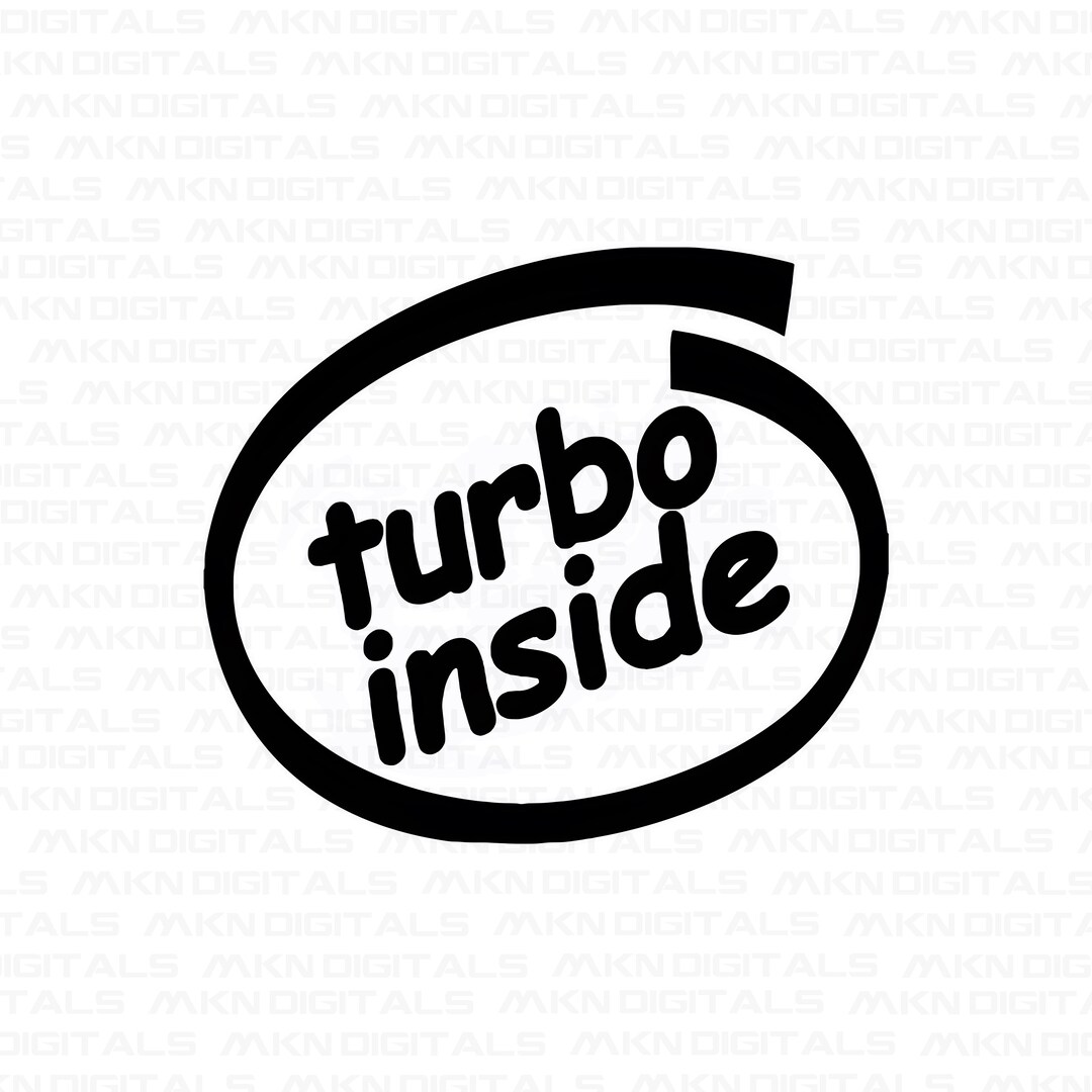 Turbo Inside Design, JDM Decal & PNG, Bumper Sticker Png, Bumper ...