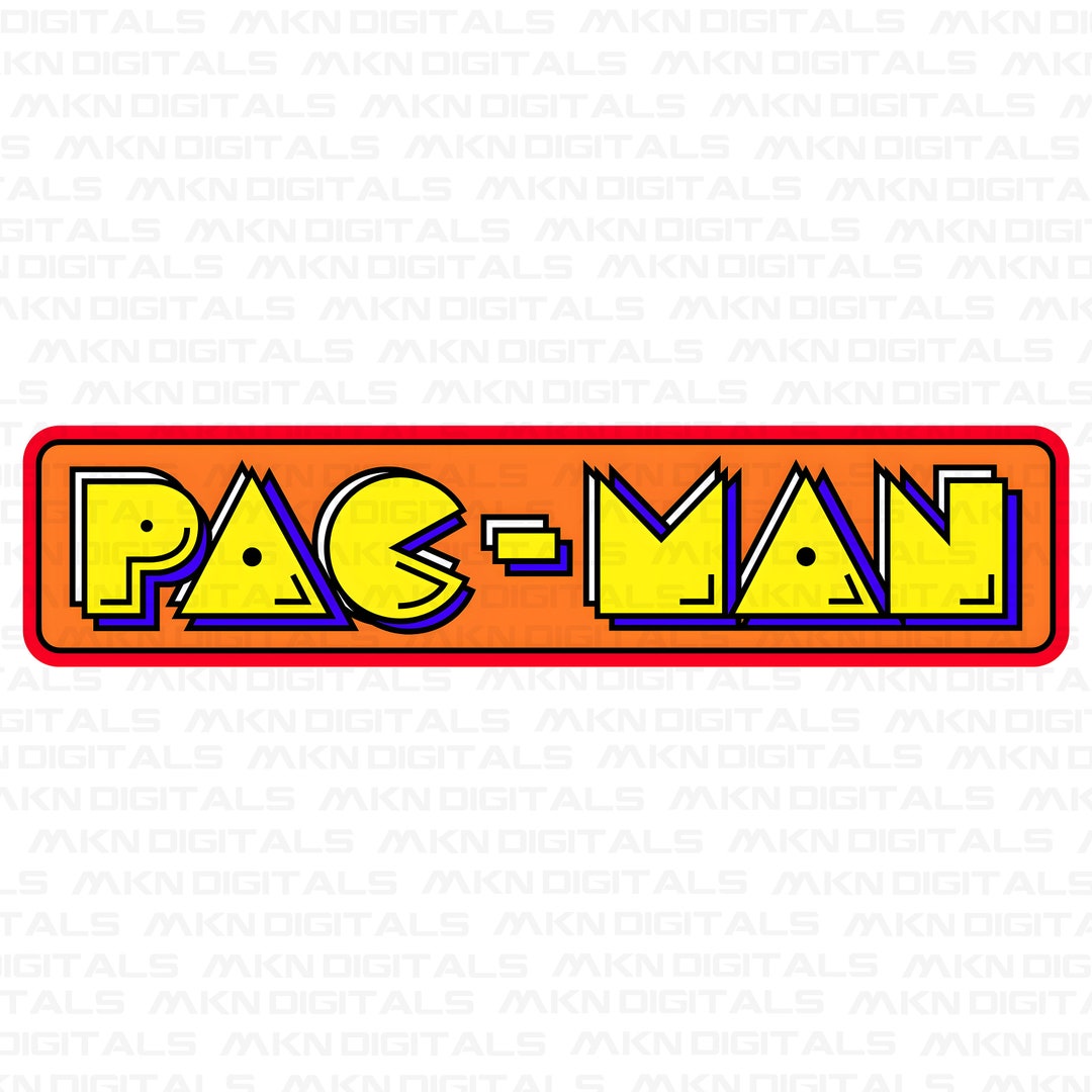 Pac-Man Logo T-Shirt Design, Pac-Man Logo PNG, Pac-Man Logo-Design, T ...
