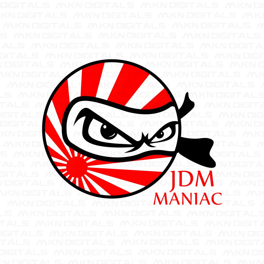 JDM Maniac Design, JDM Decal & PNG, Bumper Sticker Png, Bumper Sticker ...