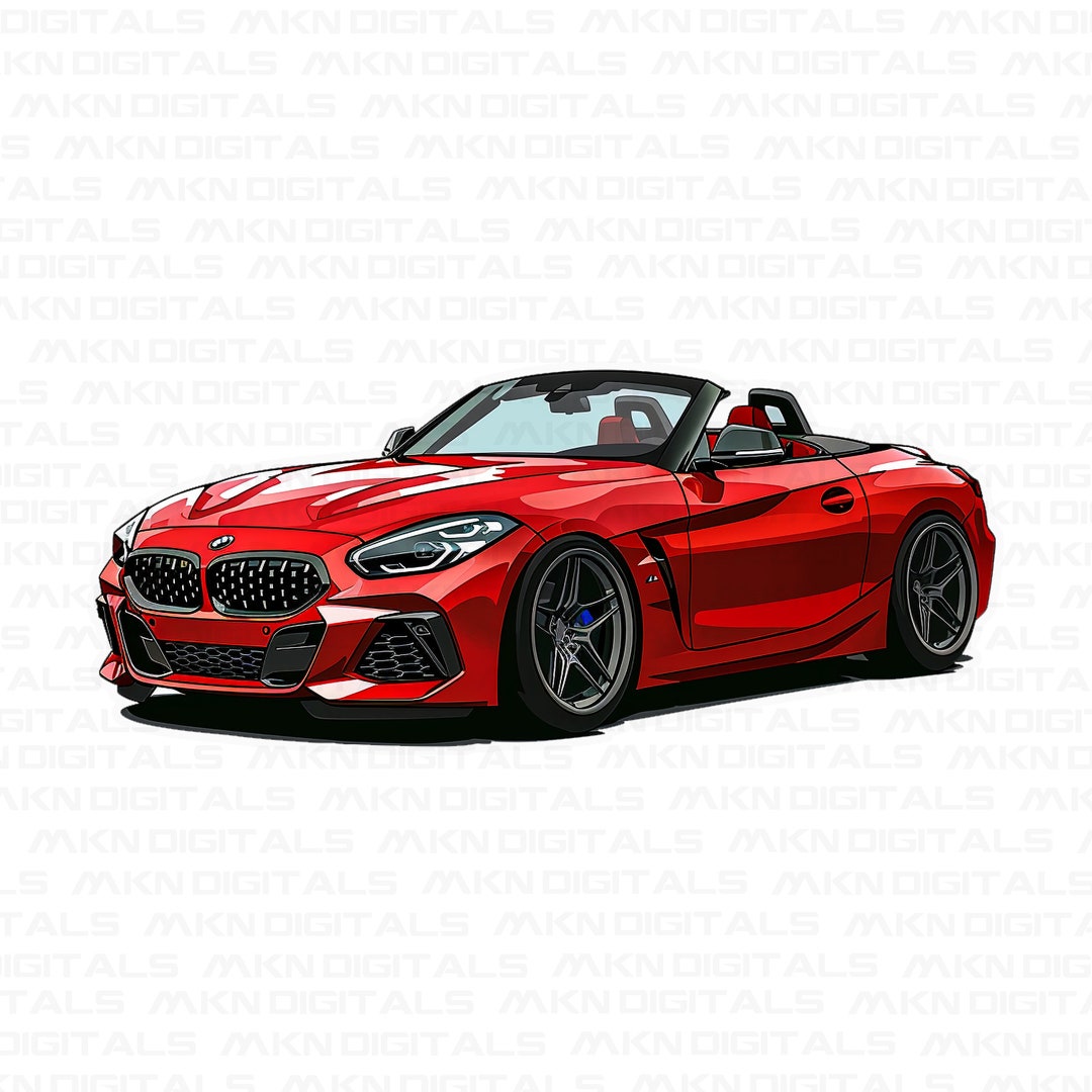 BMW Z4 Design, Car Decal & PNG, Bumper Sticker Png, Bumper Sticker ...