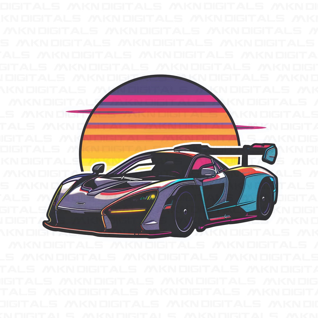 Mclaren Senna Design, Car Decal & PNG, Bumper Sticker Png, Bumper ...