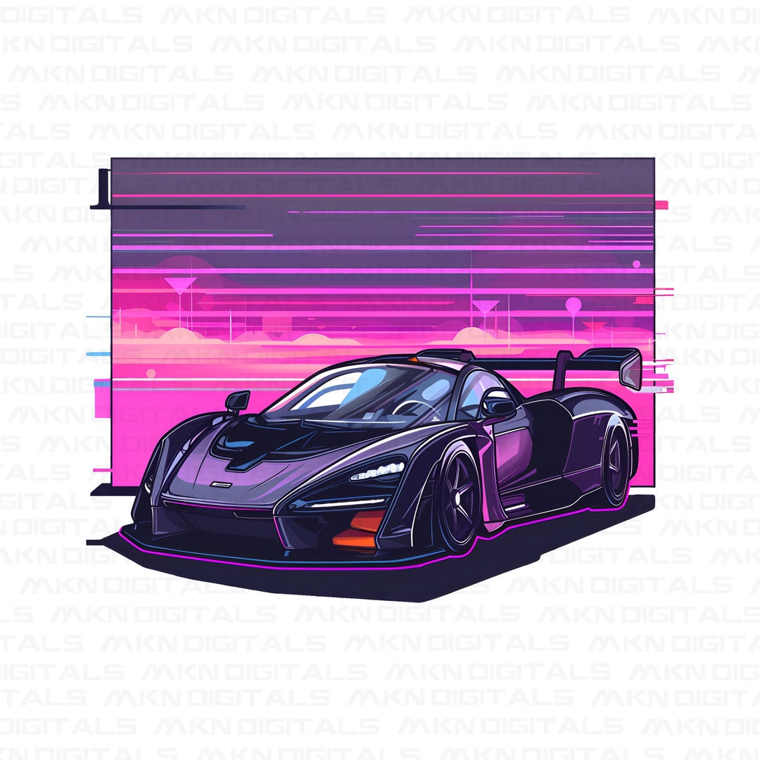 Mclaren Senna Design, Car Decal & PNG, Bumper Sticker Png, Bumper ...