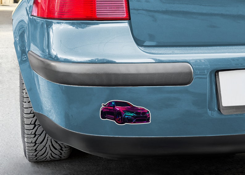 BMW M4 Design, Car Decal & PNG, Bumper Sticker Png, Bumper Sticker ...