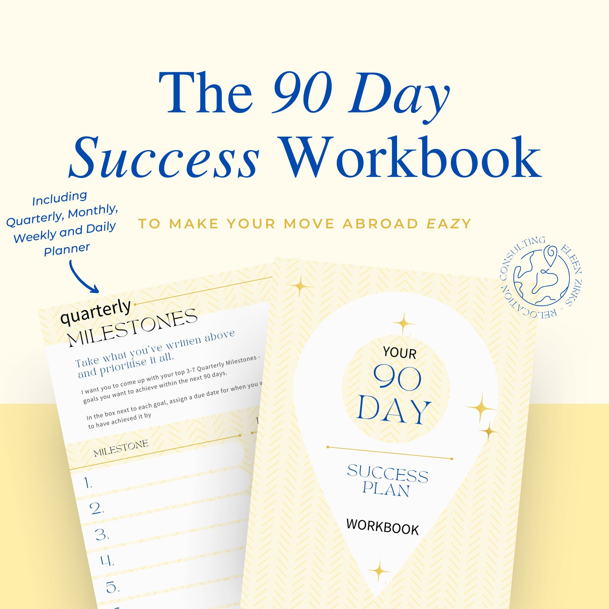 90 Day Workbook, 90 Day Planner, Success Workbook, Printable, Goal ...