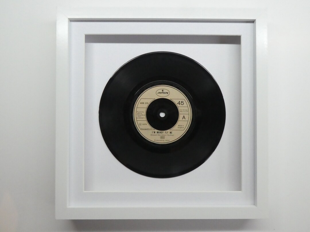 10cc I'm Mandy Fly Me , Framed 1976 Vintage 7 Vinyl Record , Choice of ...