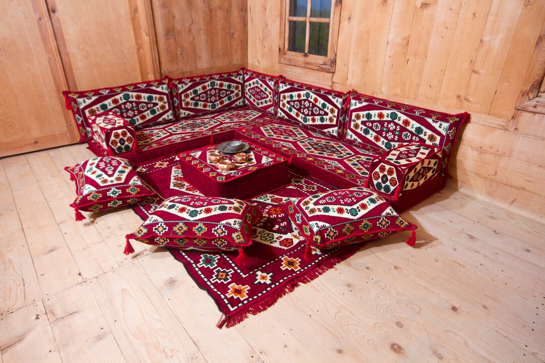 Turkish Sofa, Arabic Sofa, L Shaped Seating Set, Sectional Diwan Set ...