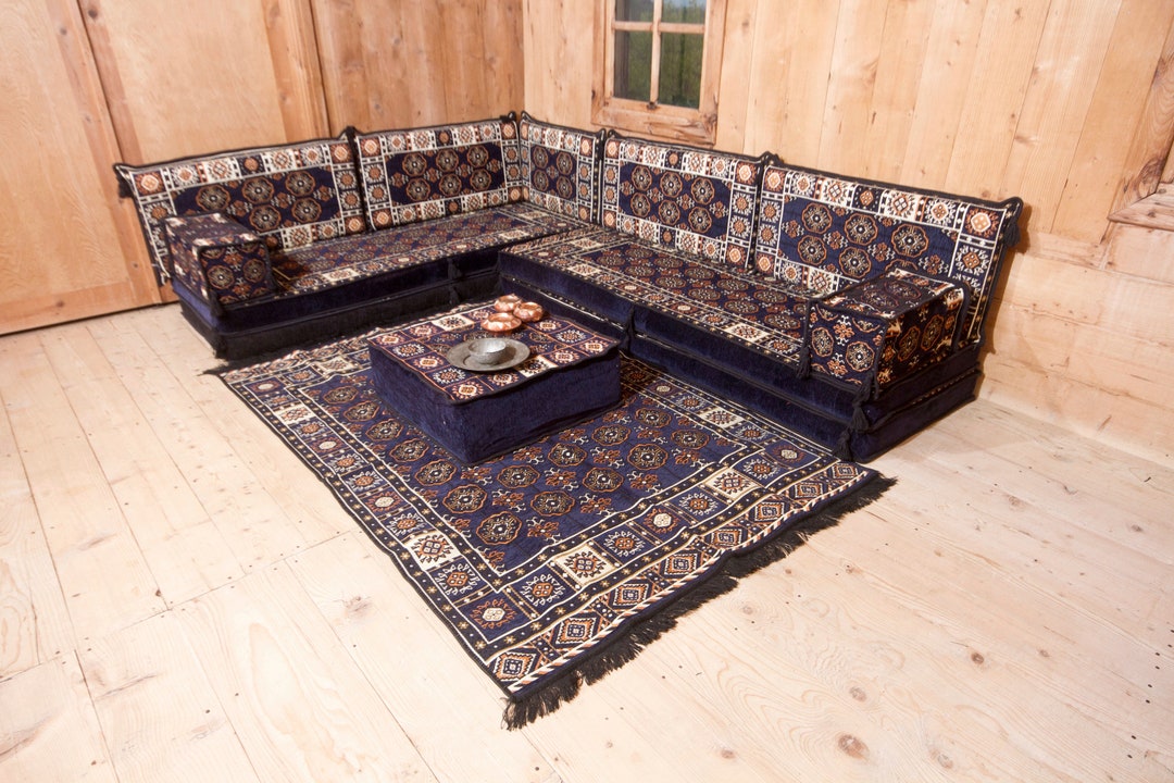 Customizable Cushion Set, L Shaped Majlis, Veranda Cushion Cover, Floor ...