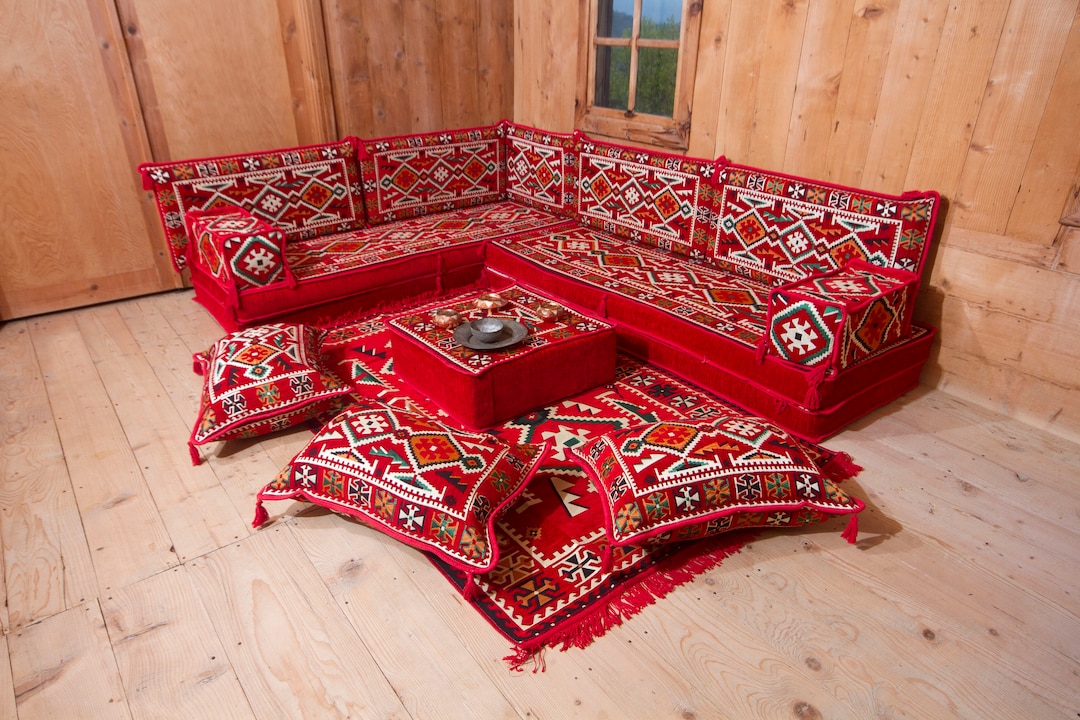 Arabic Couch Set, Ethnic Home Decor, Custom Arabic Majlis, Meditation ...