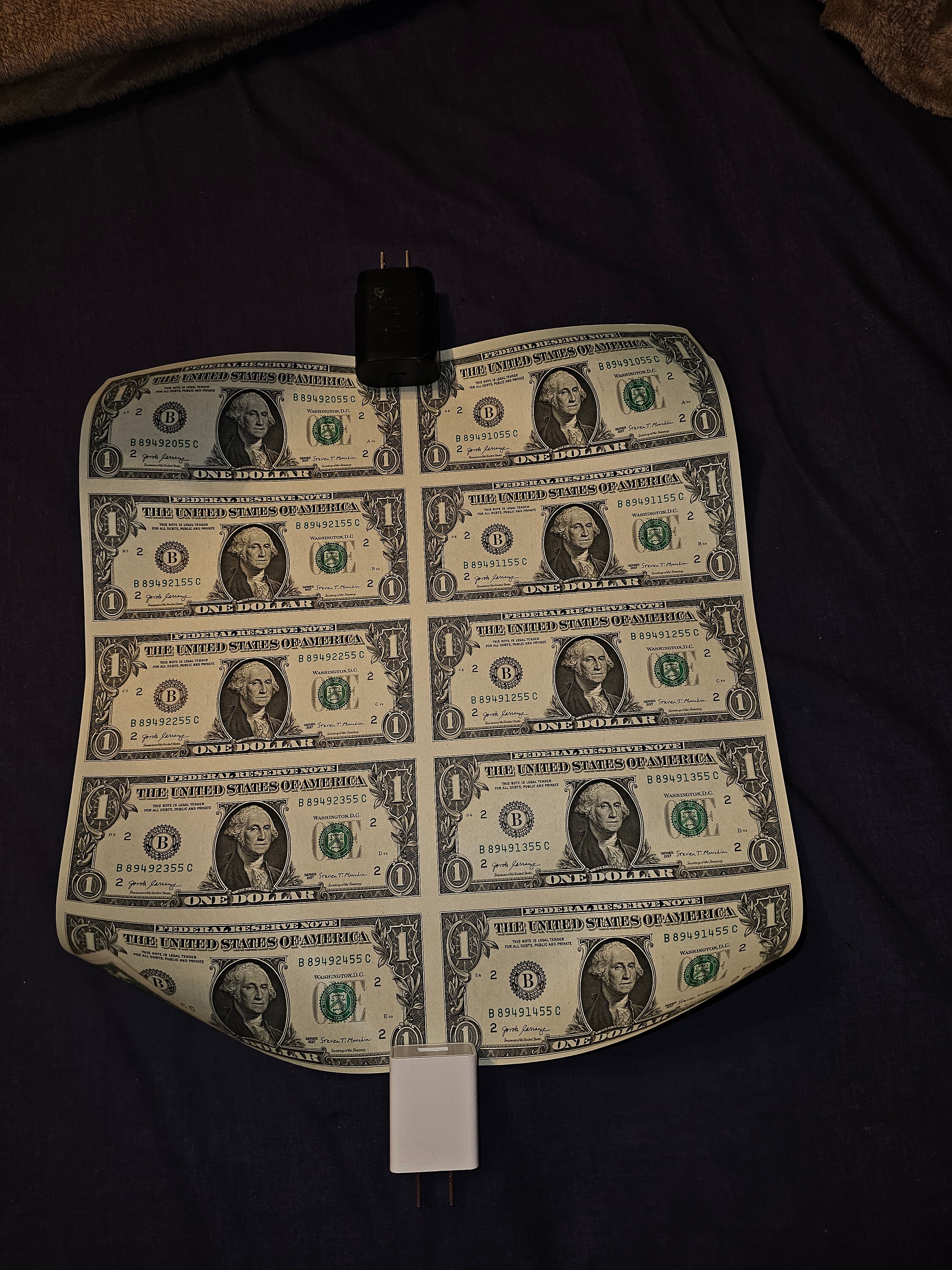 10 Uncut Sheet of 1.00 Bills 2017 Series - Etsy