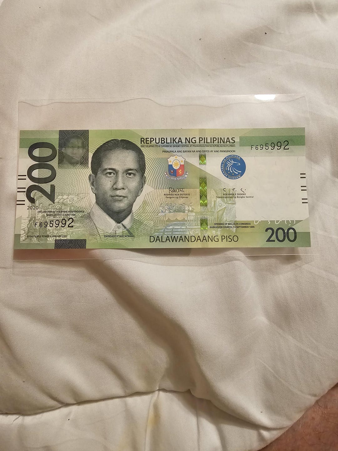 Philippines 200 Piso Banknote, 2020, P-226, UNC - Etsy