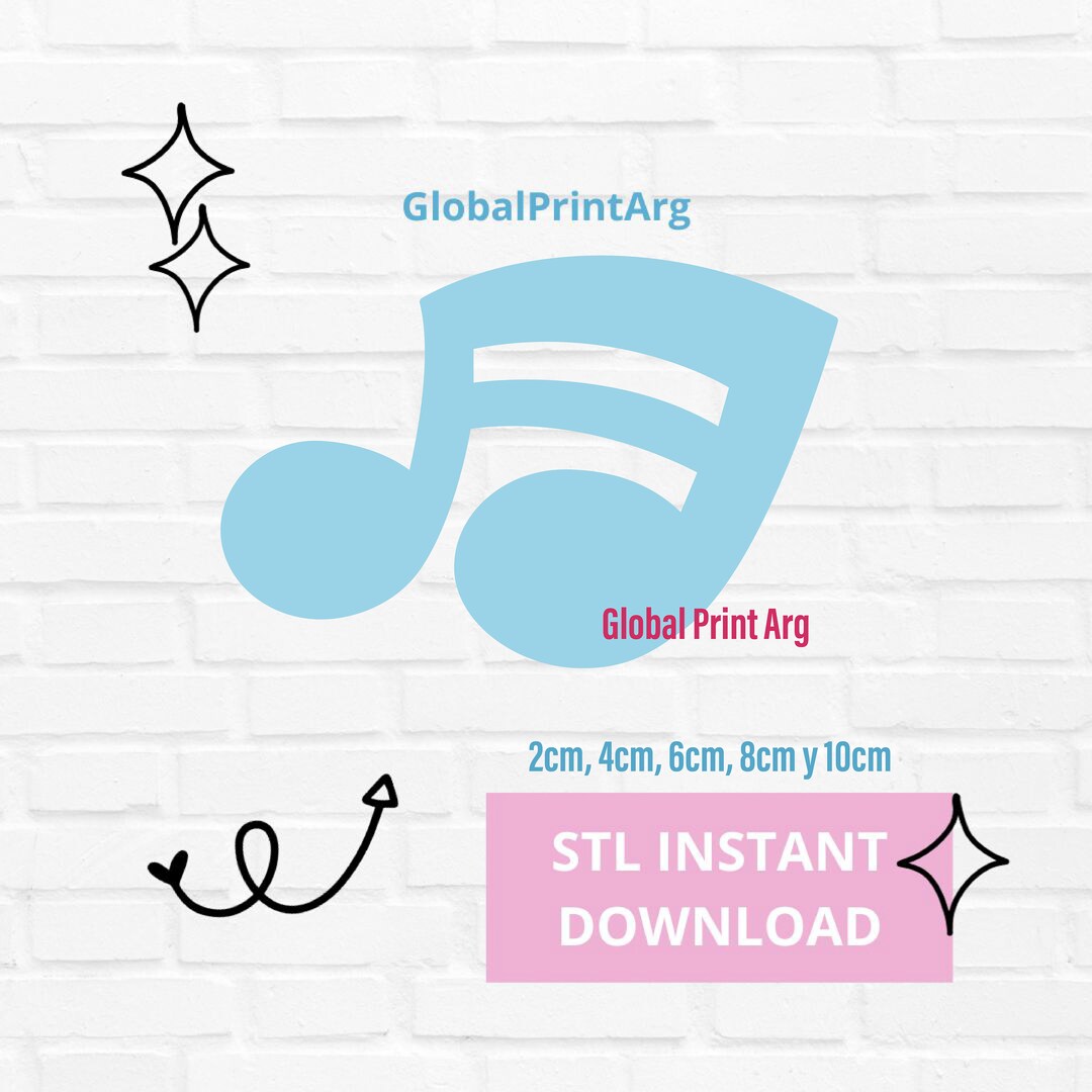 STL Musical Note Music Cookie Cutter Clay Cutter File STL File Cookie ...