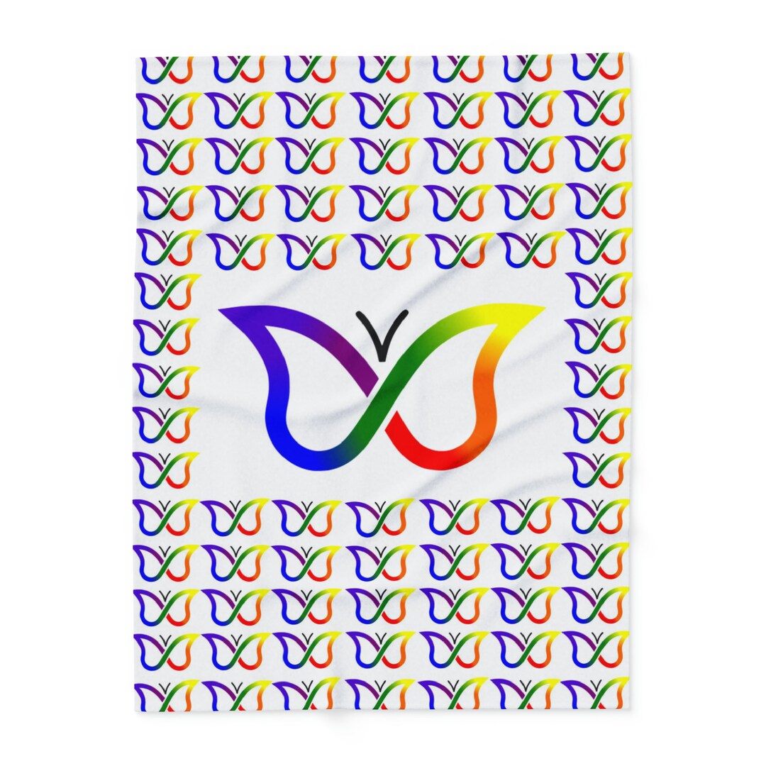 ADHD Arctic Fleece Blanket With Butterfly Symbol - Etsy