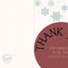 Holiday Thank You Cards, Digital Download, Editable Template, Christmas ...