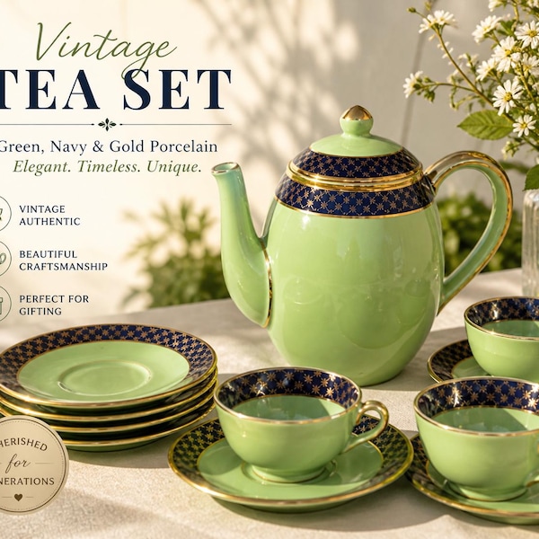 Tea Sets Art Deco - Etsy