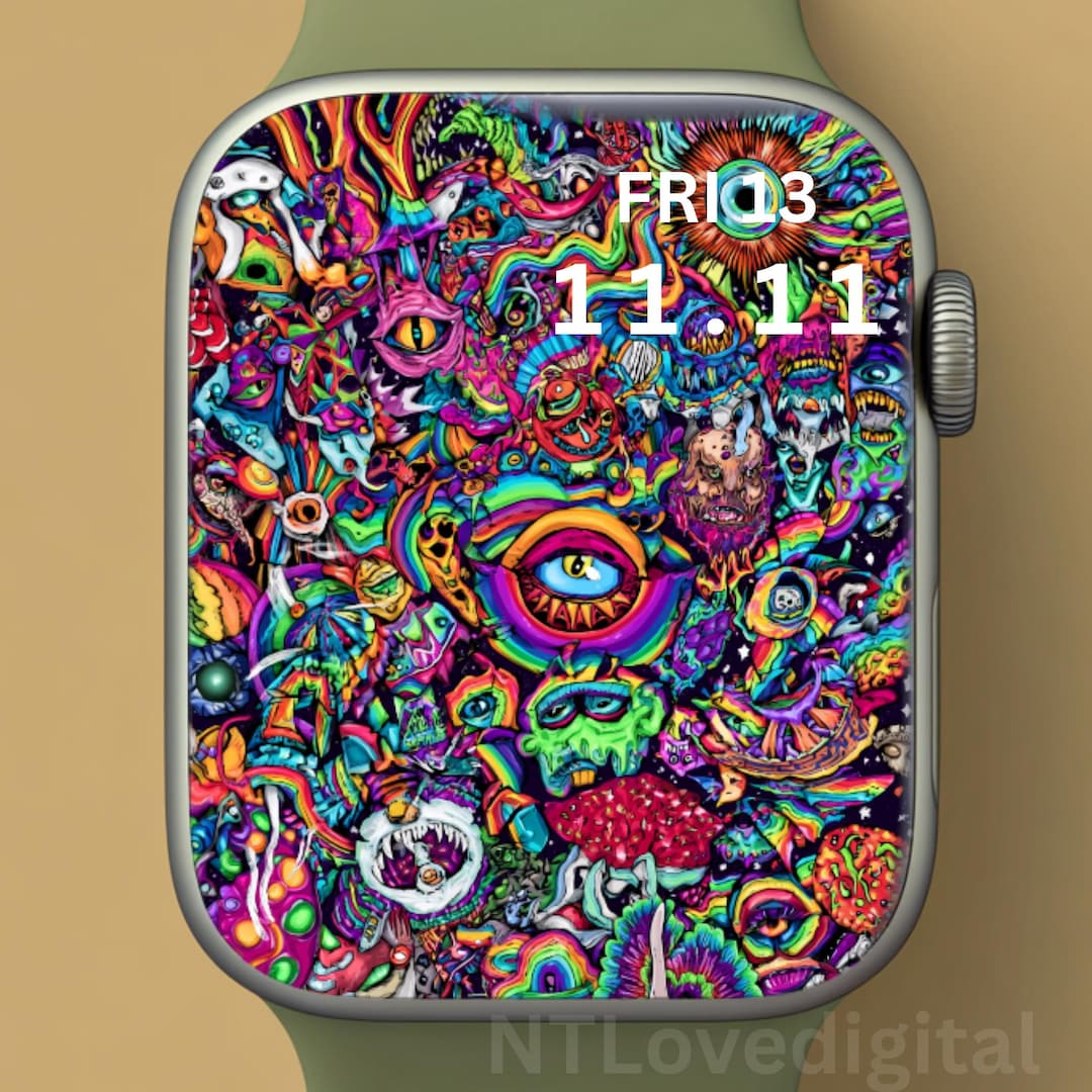 Halloween Funny Apple Watch Wallpaper – Cute Spooky Digital Watch Face ...