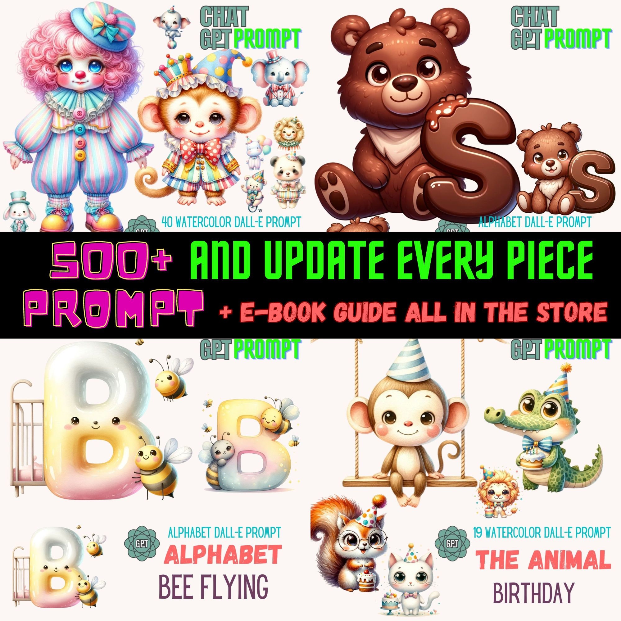 500 Creative AI Prompts Bundle for DALL-E & Chatgpt Instant Download ...