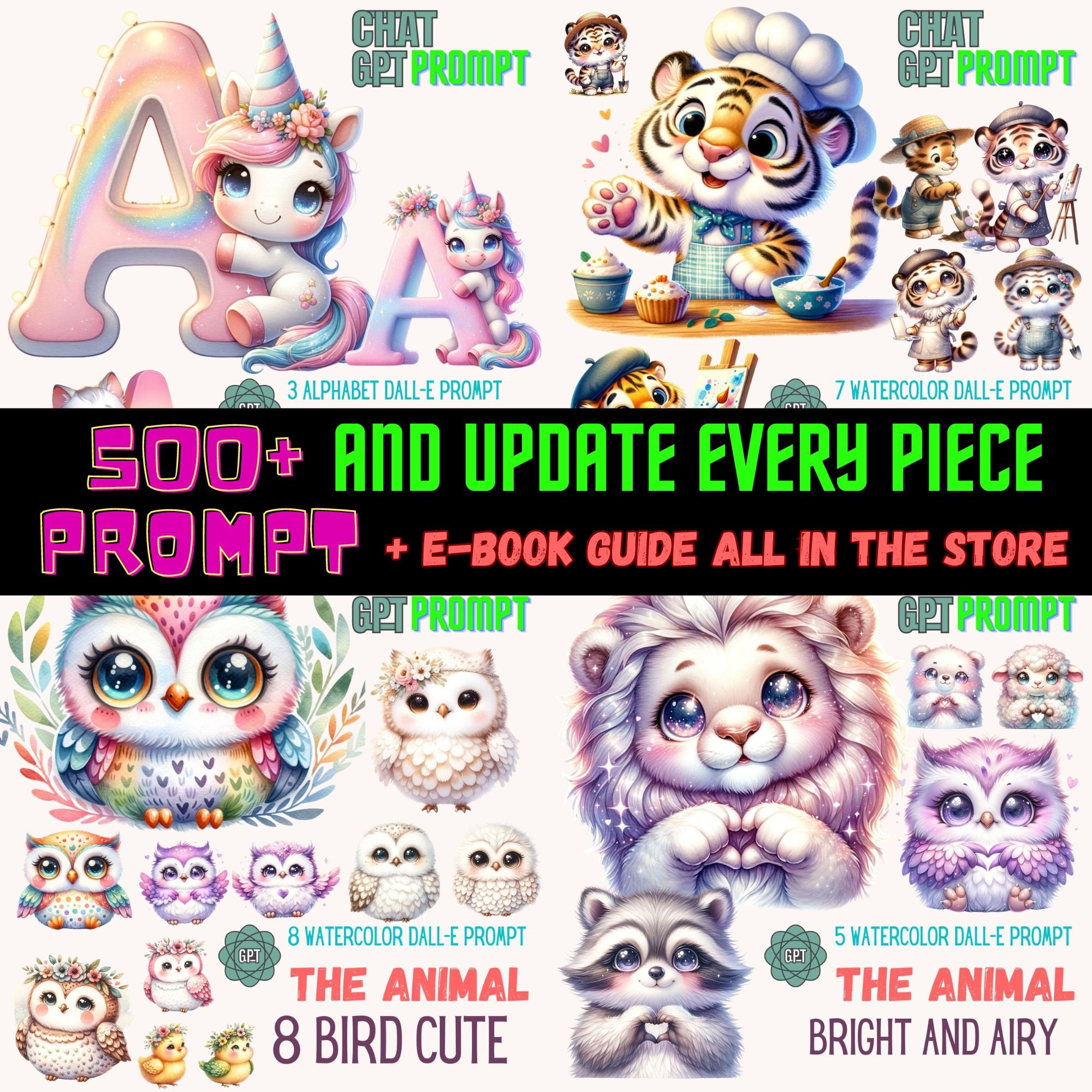 500 Creative AI Prompts Bundle for DALL-E & Chatgpt Instant Download ...