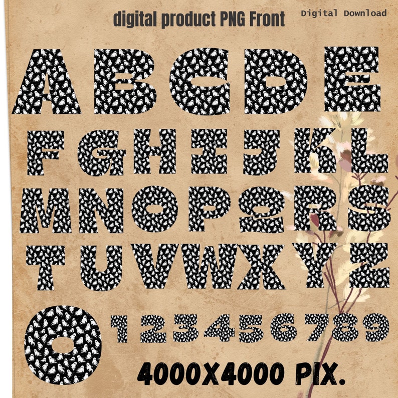 Lettere Spooky Ghost Graffiti Font PNG Unique Alphabet Letters for ...